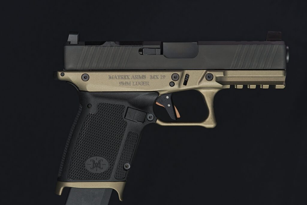 MX19 Elite handgun w/ 3lb competition trigger (Gold Frame/Freedom ...