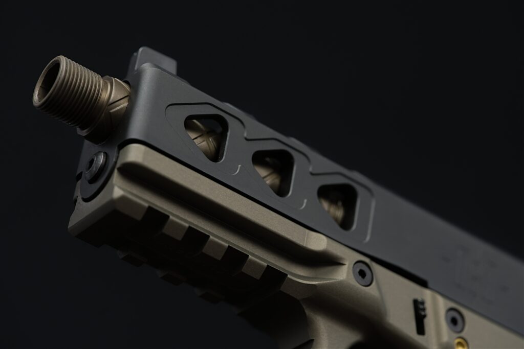 Glock®19/MX19 Threaded Barrel w/ Diamond Fluting (Bronze) DLC | Matrix Arms