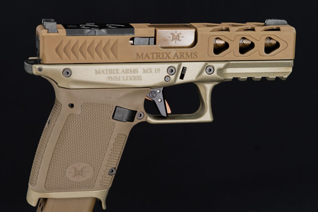 MX19 Elite handgun w/ 3lb competition trigger (Gold Frame/Freedom ...