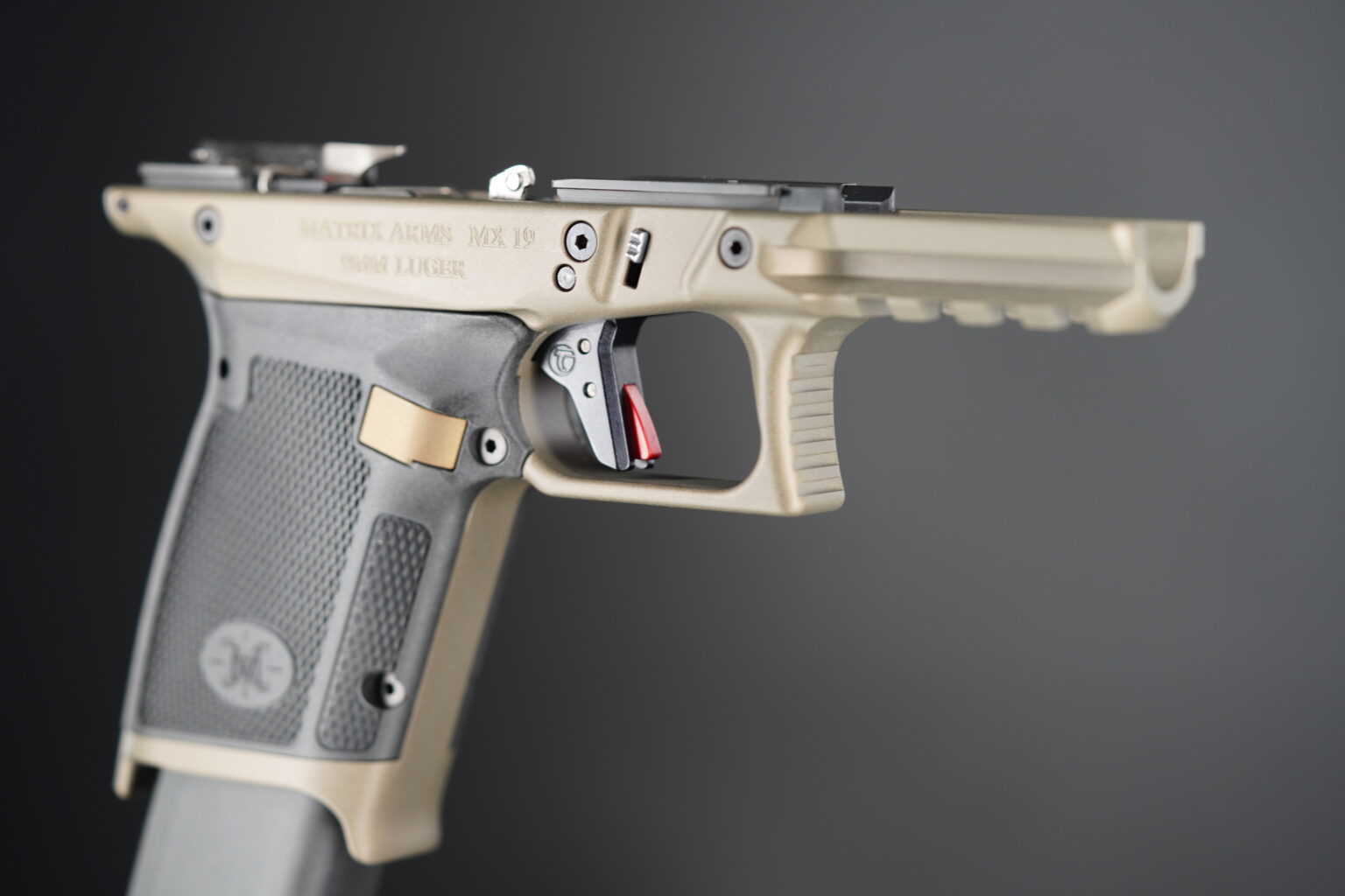 MX19 Elite handgun w/ 3lb competition trigger (Brown Frame/Freedom ...